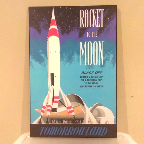 Disney | Wall Decor | Disney Tomorrowland Wall Art Plaque | Poshmark